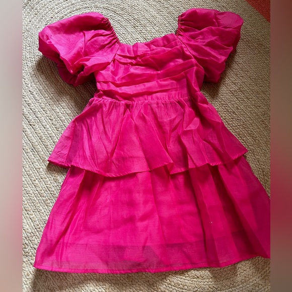 Dresses | Girls Pink Ruffle Dress M | Poshmark
